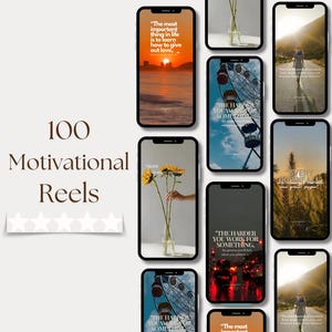 100 Motivational Reels Template for Business Influencers, Content ...