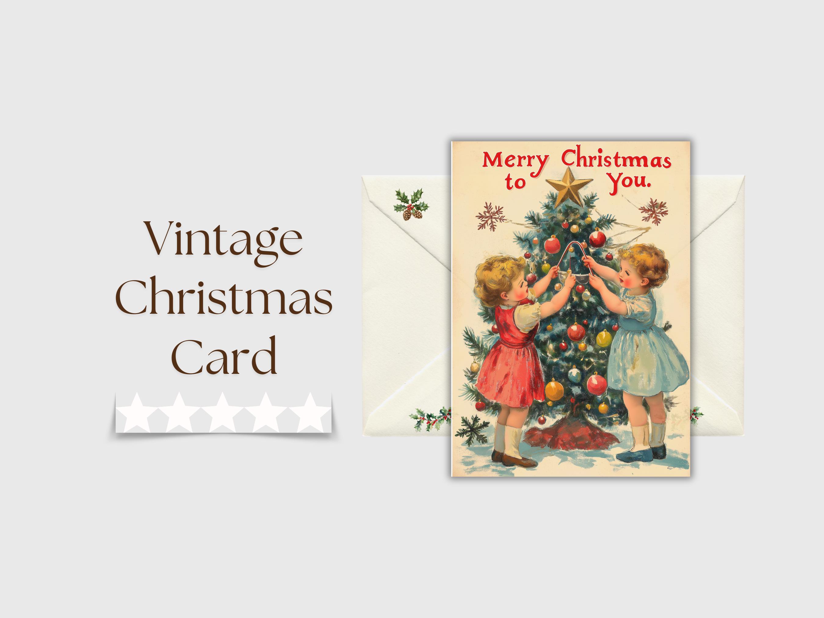 Vintage Christmas Cards, Vintage Holiday Card, Vintage Christmas Card ...