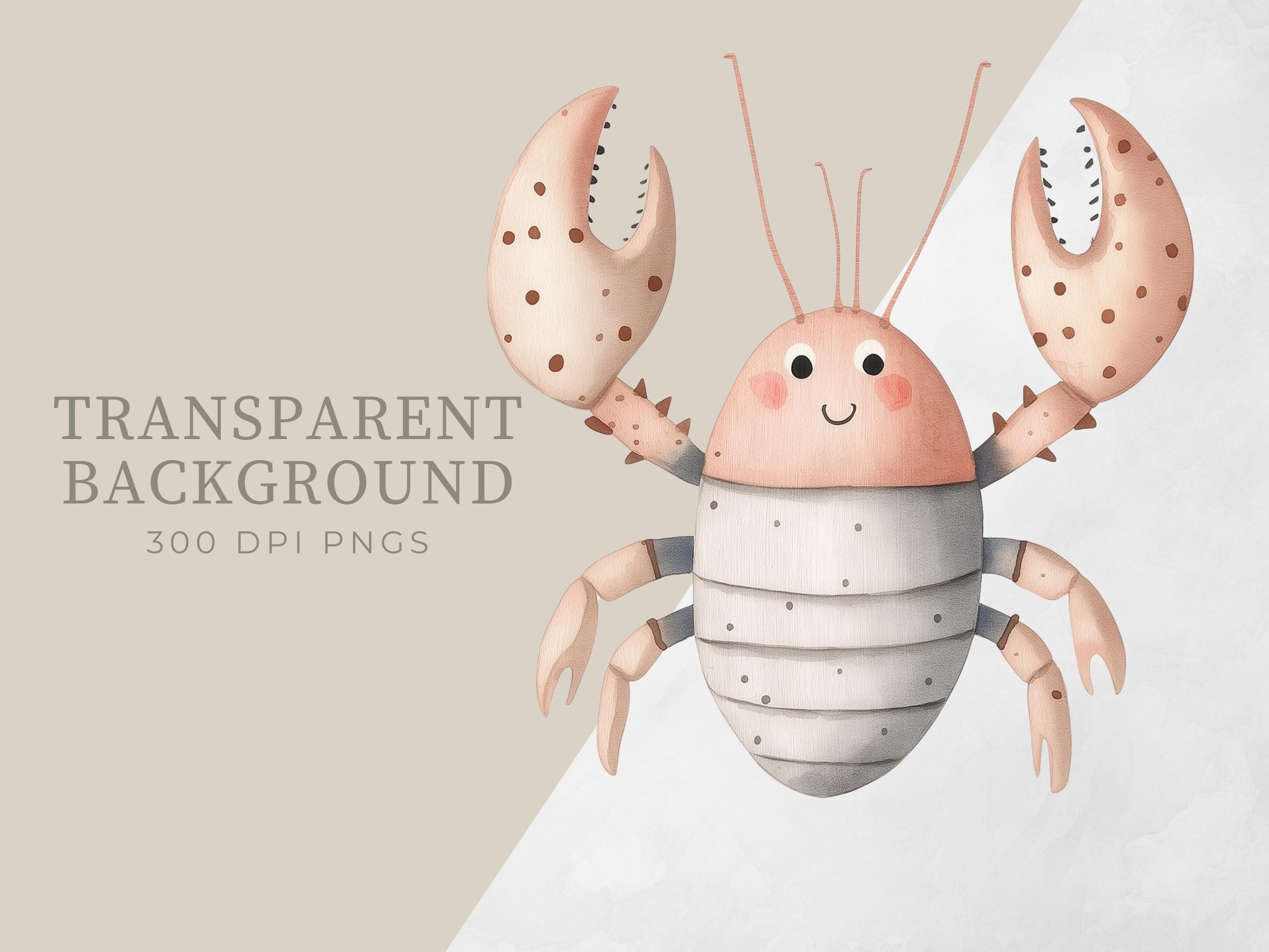 Watercolor Sea Creatures Clipart: Pastel Ocean Animals (digital ...