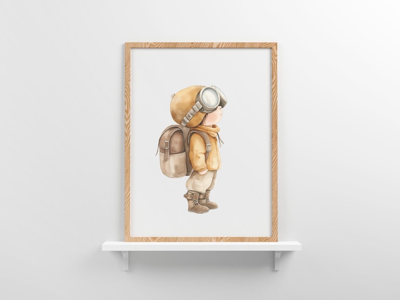 Kid Explorer Watercolor Clipart Pack Cute Kids Camping Gear and Nature ...