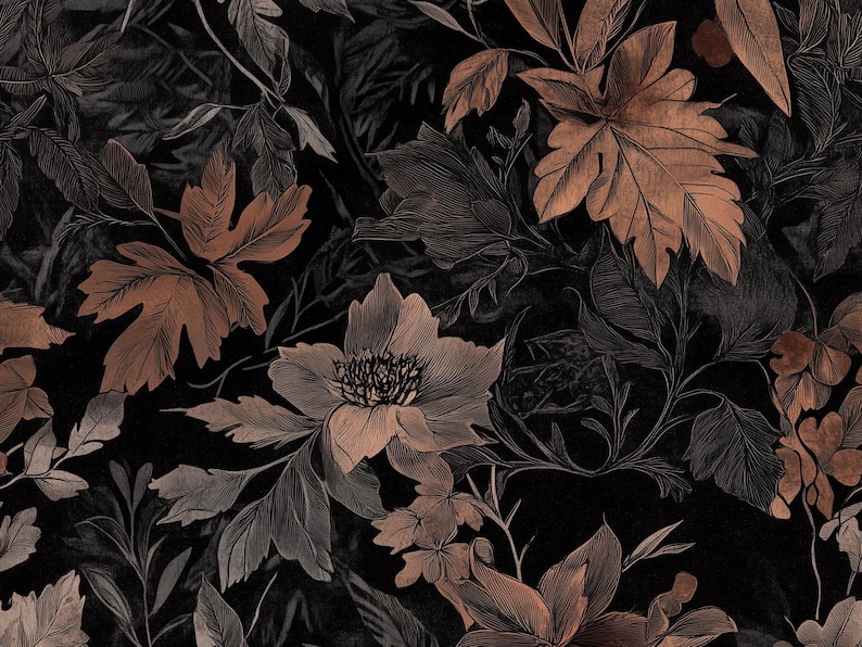 Dark Gothic Seamless Pattern Digital Paper, Dark Vintage Gothic ...