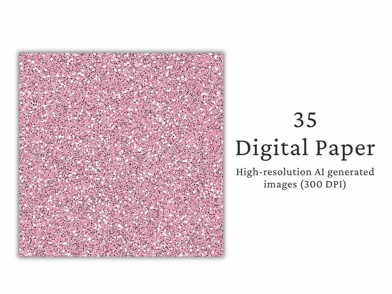 Glitter Digital Paper Pack, Seamless Glitter Texture Background ...
