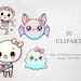 Cute Skeletons Pastel Halloween Clipart Bundle Kids Dancing Skeletons ...