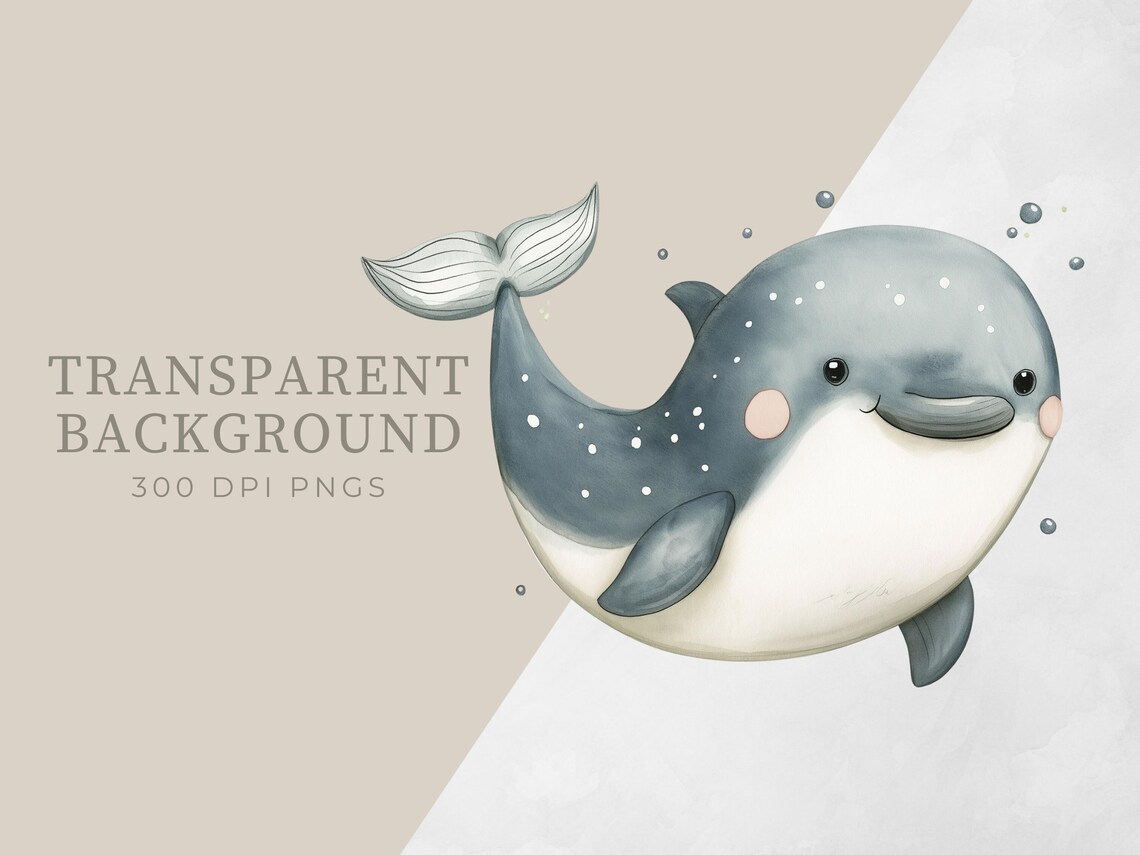 Watercolor Sea Creatures Clipart: Pastel Ocean Animals (digital ...