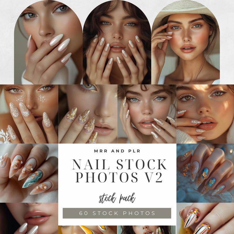 French Nail Stencil Template - Etsy