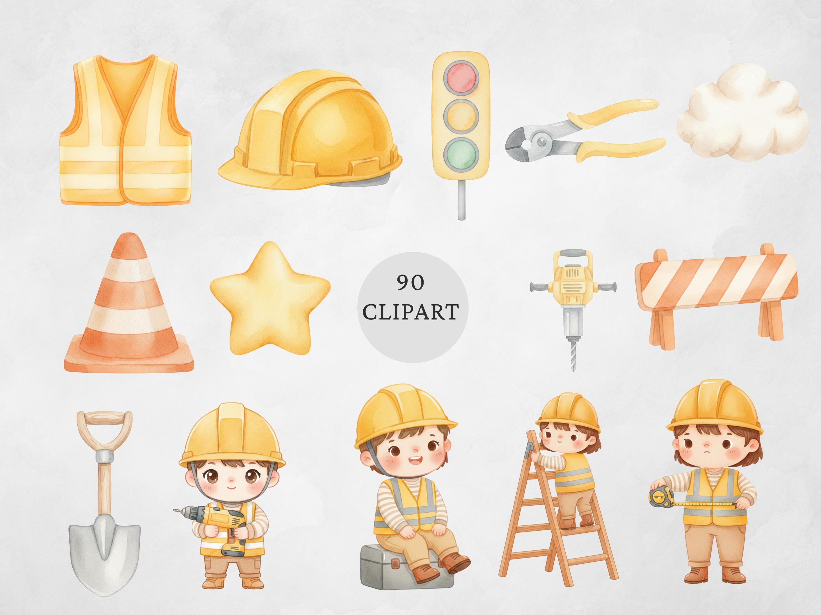 Construction Clipart Bundle | Kids Construction Vehicles PNG ...