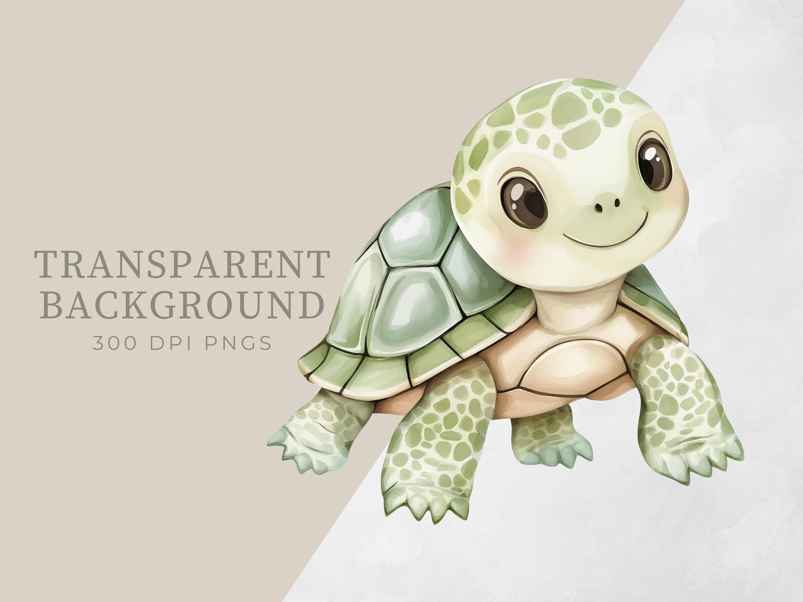 Watercolor Sea Creatures Clipart: Pastel Ocean Animals (digital ...