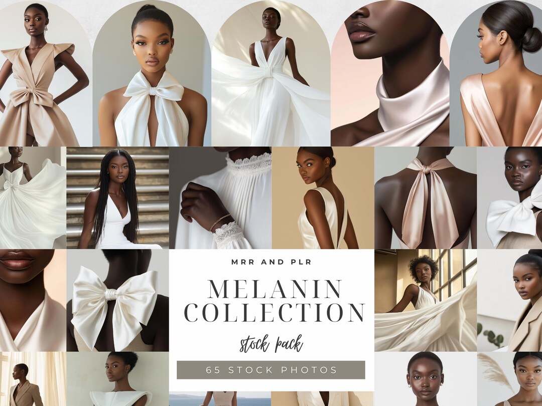 Melanin Model Stock Photos: Luxury Fashion Editorial (digital Download ...