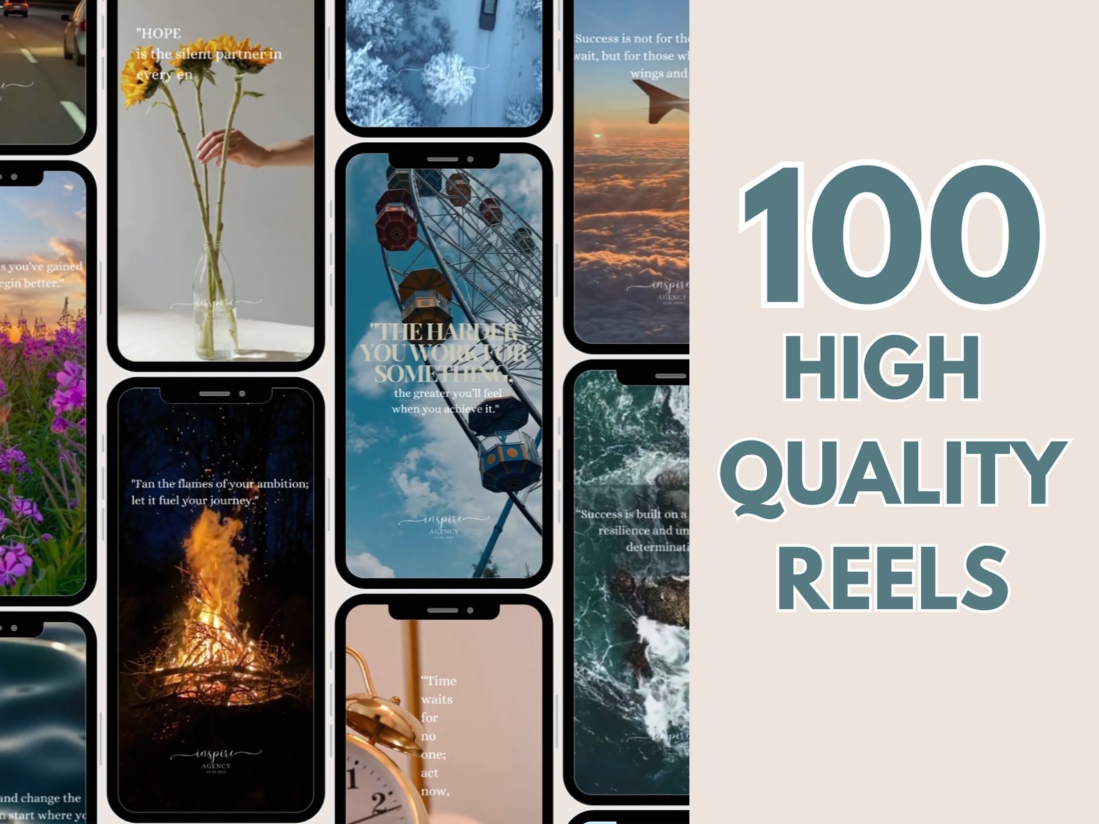 100 Motivational Reels Template for Business Influencers, Content ...