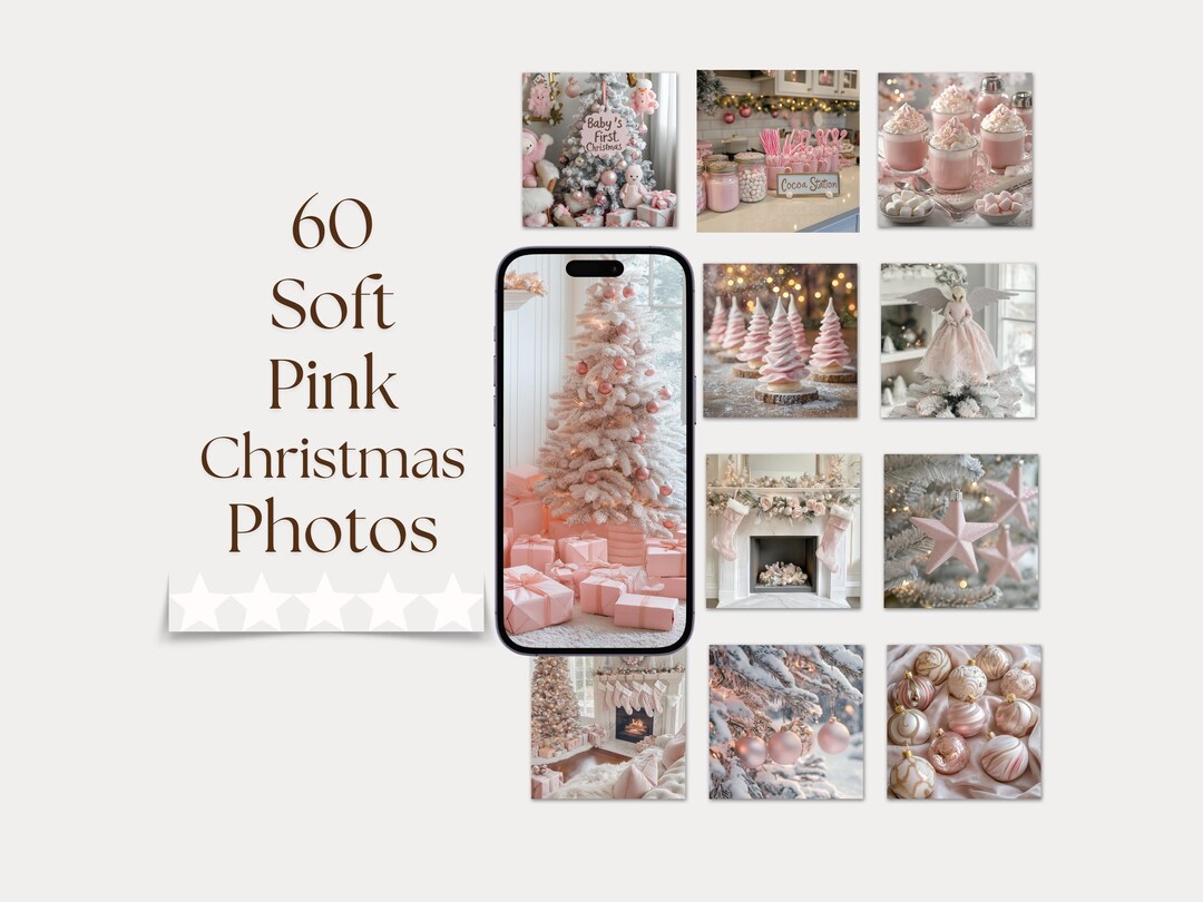 Christmas Stock Photos Images Soft Pink Christmas Photos Aesthetic ...