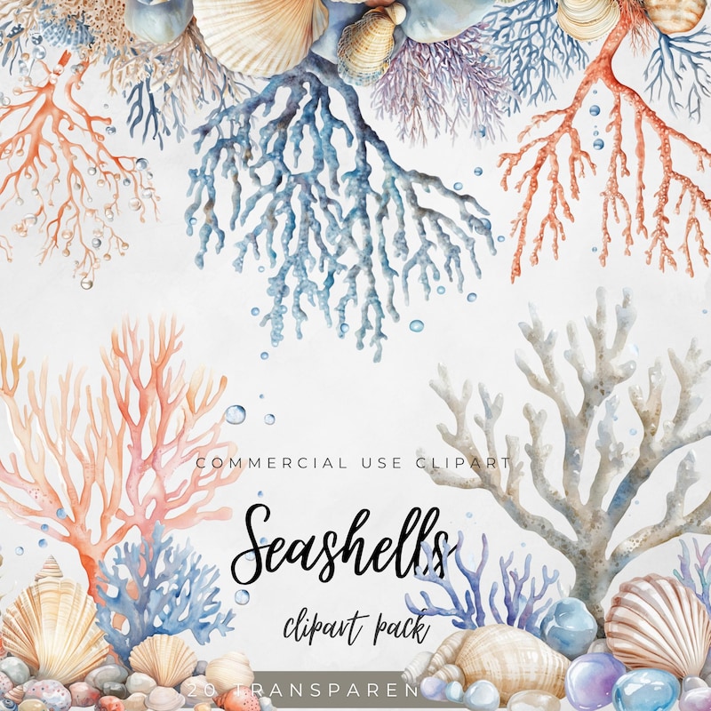 Coral Clipart - Etsy