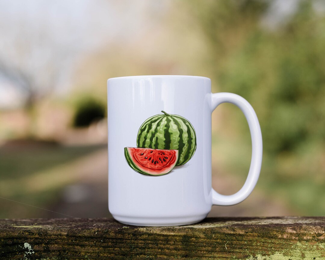 Watermelon Mug,watermelon Gift,breadfast Mug,campfire Coffee Mug,plant ...