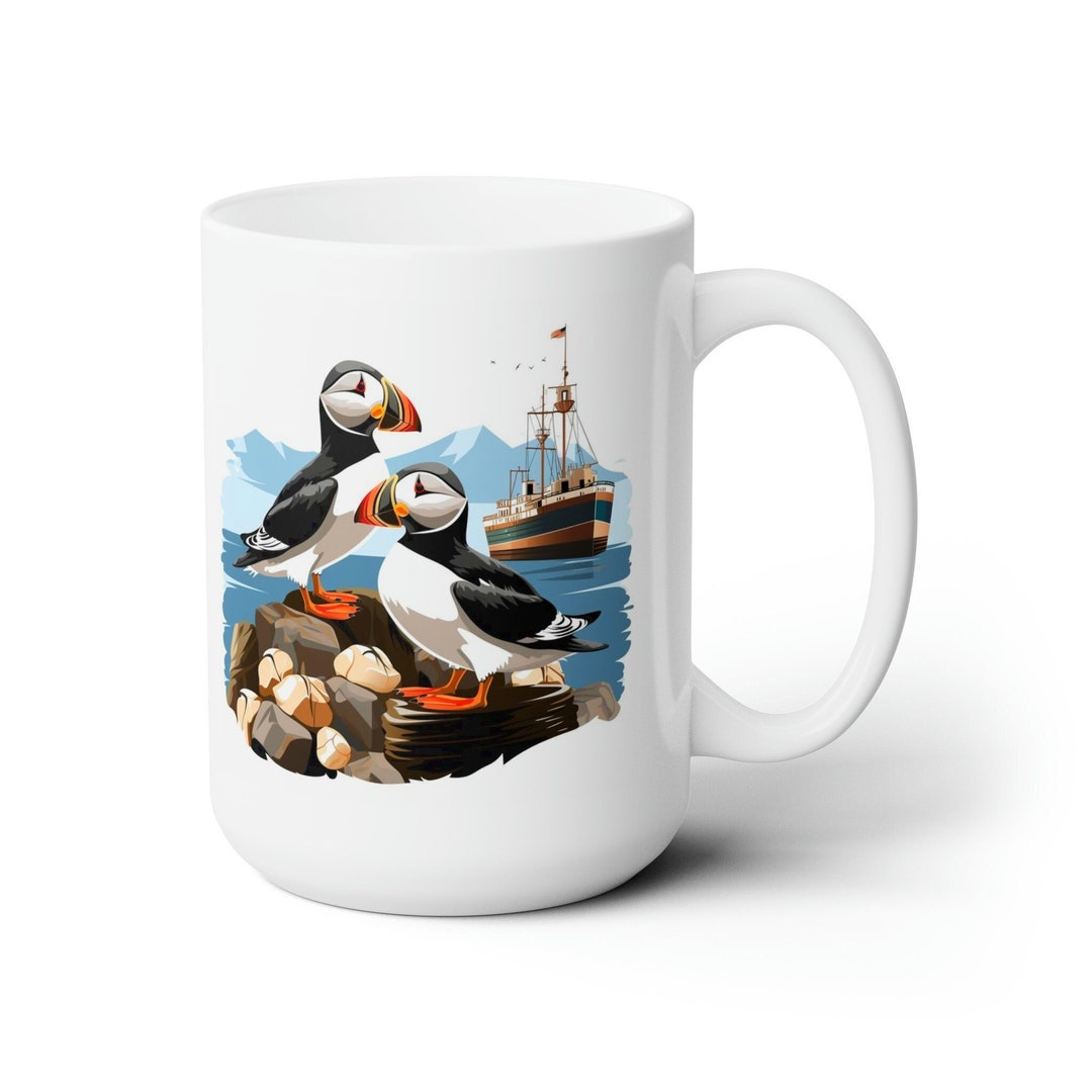Puffin Coffee Mug, Puffin Ceramic Mug, Puffin Gift, Puffin Mug, Puffin ...