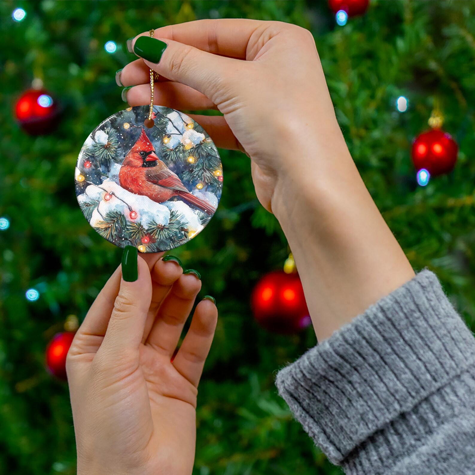 Northern Cardinal-state Bird Christmas Ornament, Bird Enthusiasts ...
