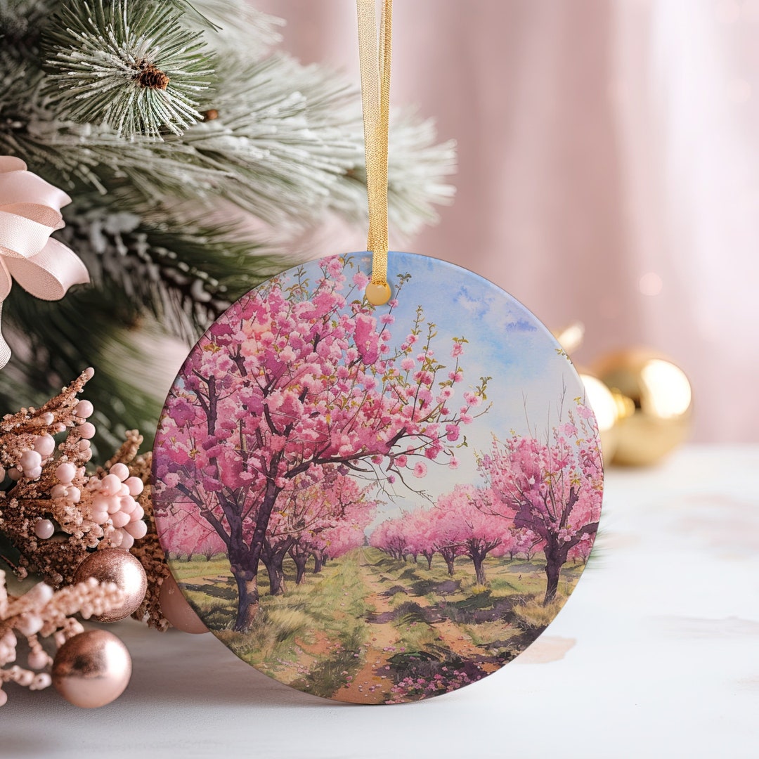 Delaware State Flower Peach Blossom Ornament-perfect for Wedding Gift ...