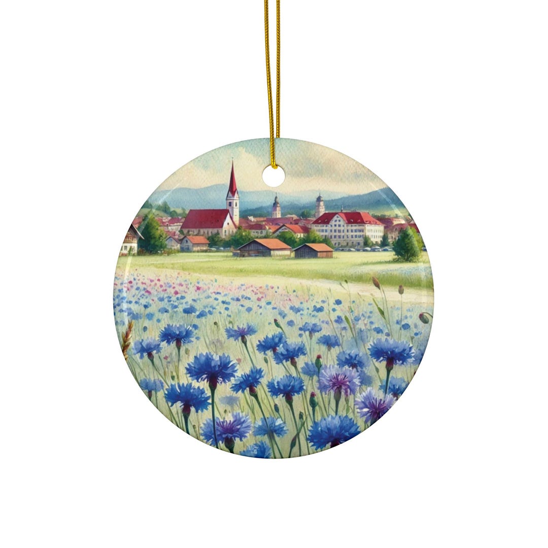 Germany's National Flower-cornflower Field-german Town-purple Flower - Etsy