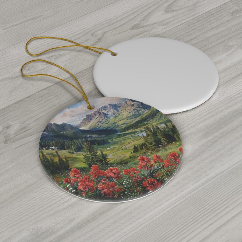 Wyoming State Flower Ornament-indian Paintbrush-perfect for Wedding ...