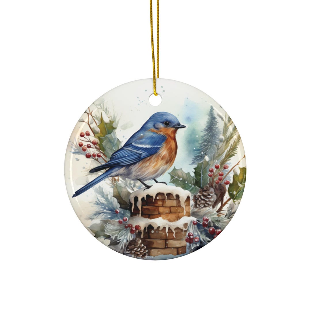 Eastern Bluebird-state Bird Christmas Ornament, Bird Enthusiasts ...