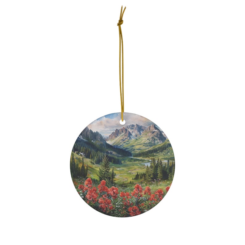Wyoming State Flower Ornament-indian Paintbrush-perfect for Wedding ...
