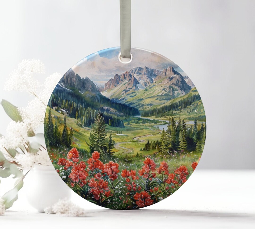 Wyoming State Flower Ornament-indian Paintbrush-perfect for Wedding ...