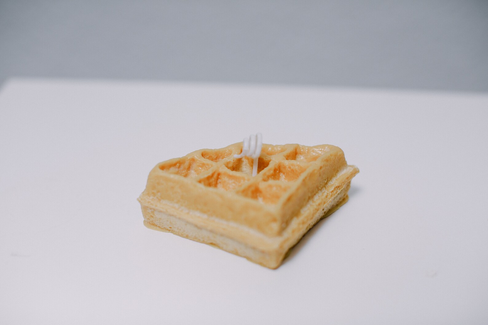 Waffle Shaped Candle or Wax Melt, Maple Syrup Scented Realistic ...