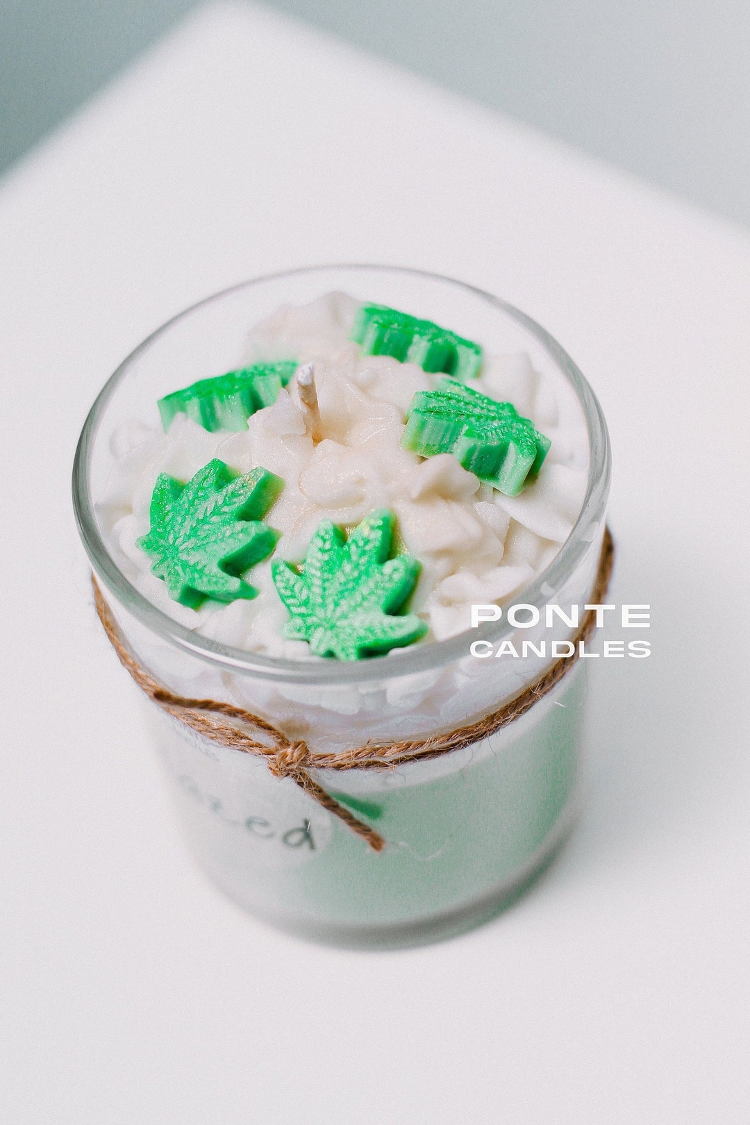 Weed Leaf Candle | Mary Jane, Joint, Blaze It, Blazed, 420, Tree, Bud ...