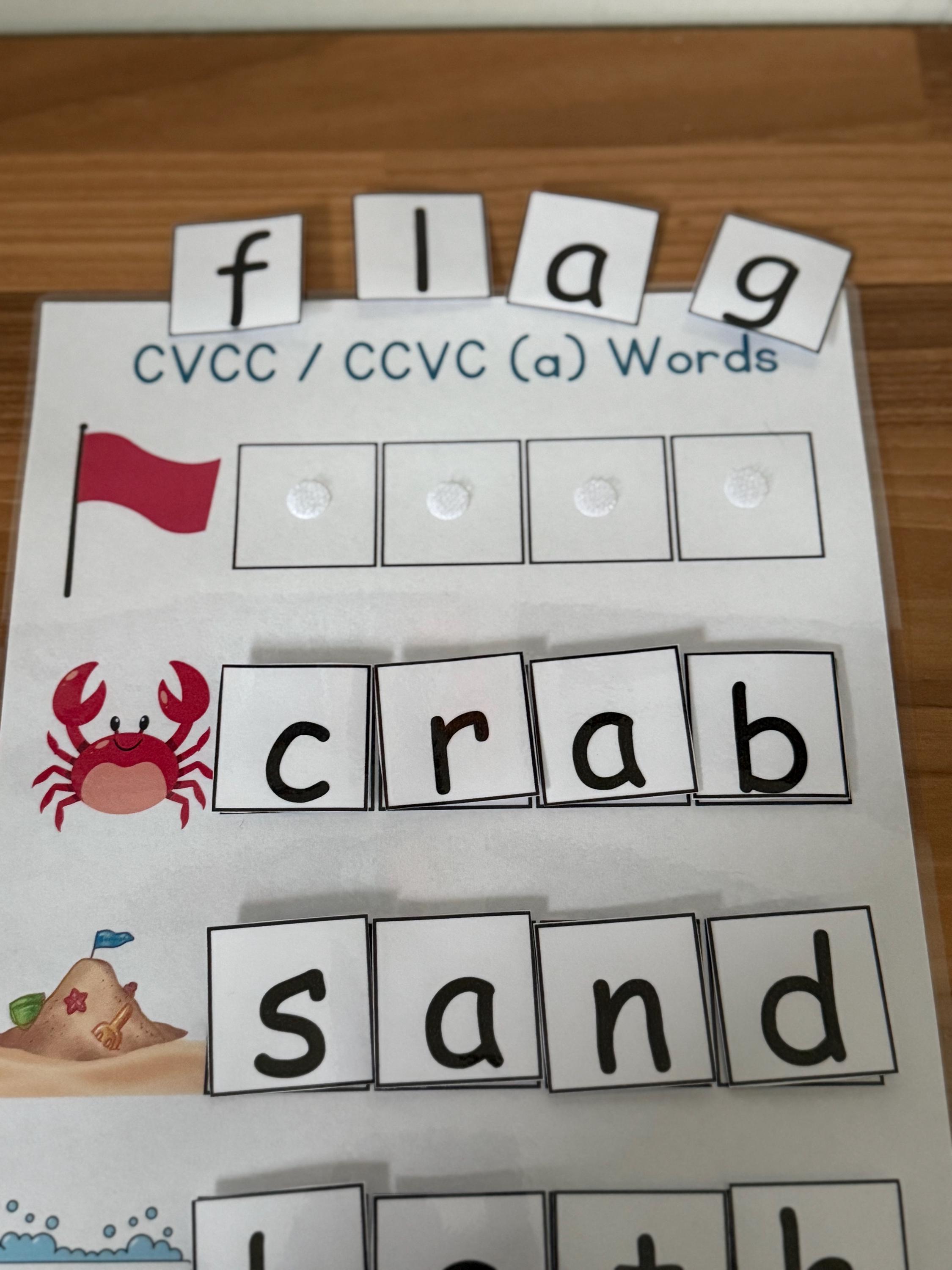 Children’s CVCC / CCVC Phonics Word Match Activity / Early Reading / Re ...
