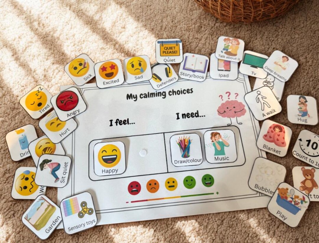 Non Verbal Feelings Communication Cards / Emotions / Coping Strategies ...