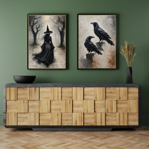 WITCH in the Haunted Forest | Halloween | Witchcraft Pagan Painting ...