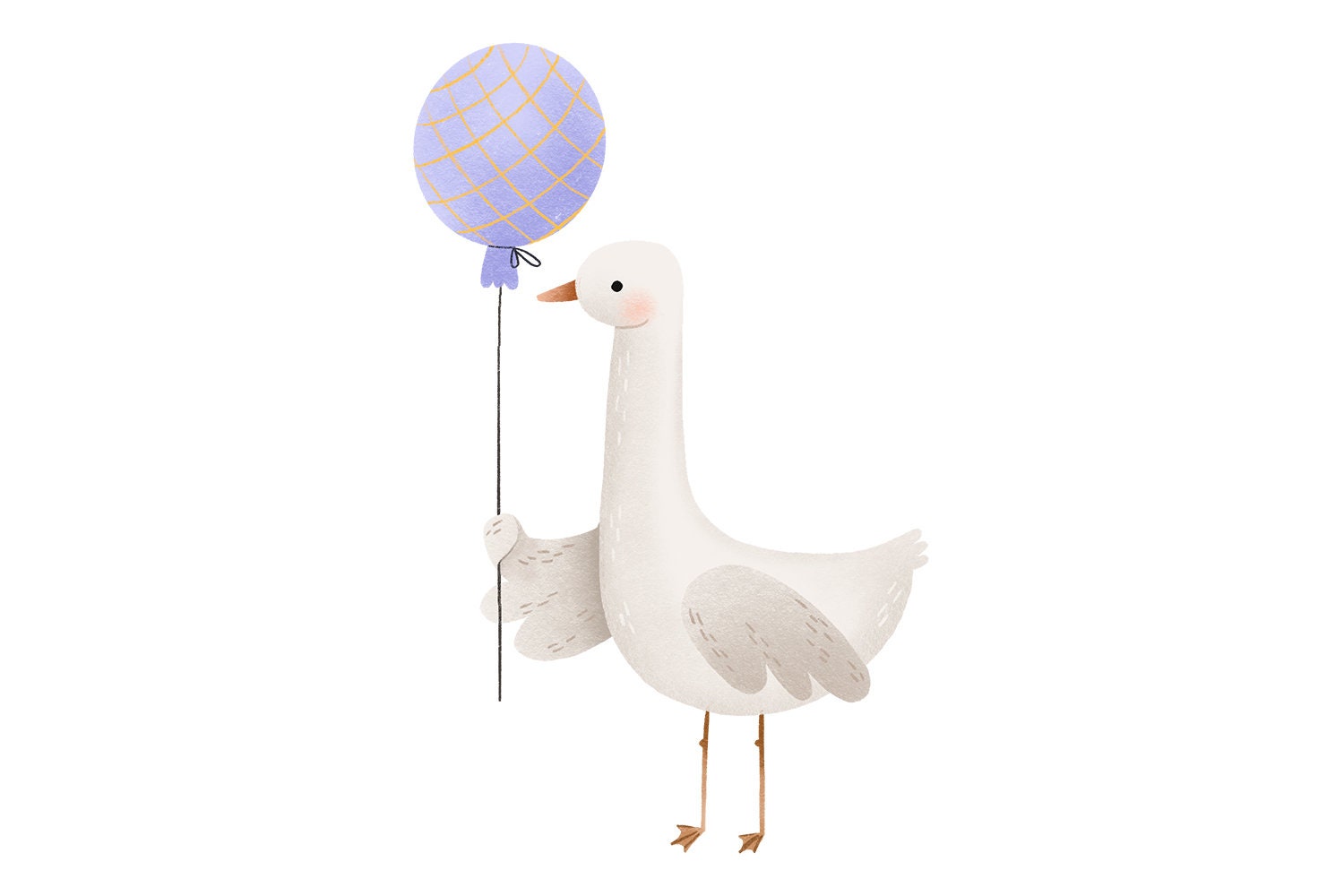 Happy Birthday Goose Clipart Painted Animal PNG Baby Clothing Clipart ...