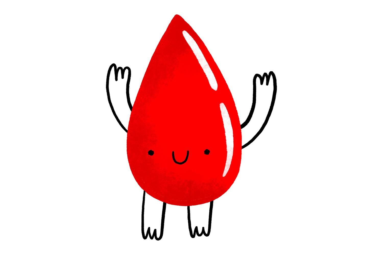 Blood Donor Cartoon - Blood Donation and Transfusion - Volunteering and ...