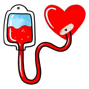 Blood Donation Donor Clipart Set, Blood Donor Day Illustration, Medical ...