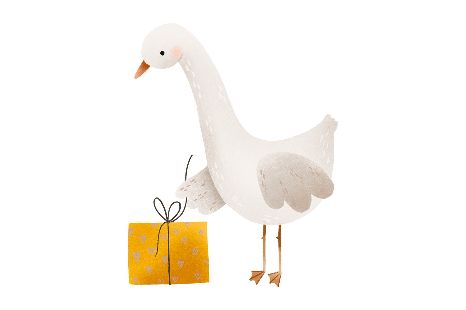 Happy Birthday Goose Clipart Painted Animal PNG Baby Clothing Clipart ...