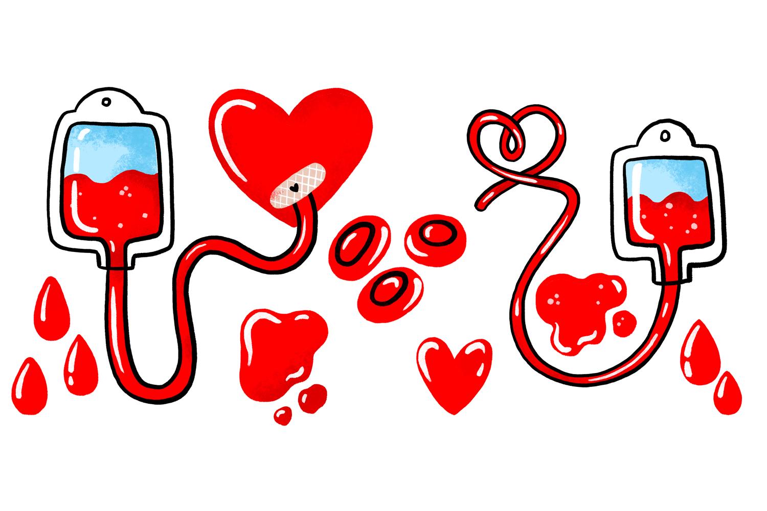 Blood Donation Donor Clipart Set, Blood Donor Day Illustration, Medical ...