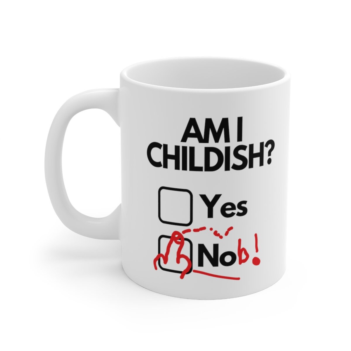 Knob Mug / Cup Questionnaire Rude and Offensive Cup. Gift Idea for ...