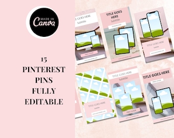 Pinterest Pin Template, Pinterest Template, Pin Template Canva ...