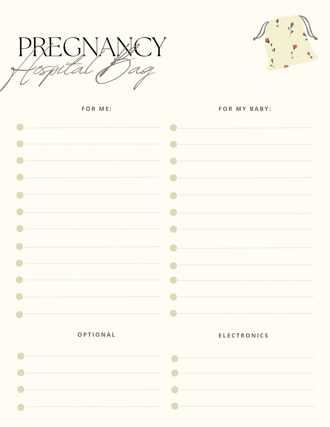 Printable Pregnancy Journal Kit, Bump to Baby Tracker PDF File for ...