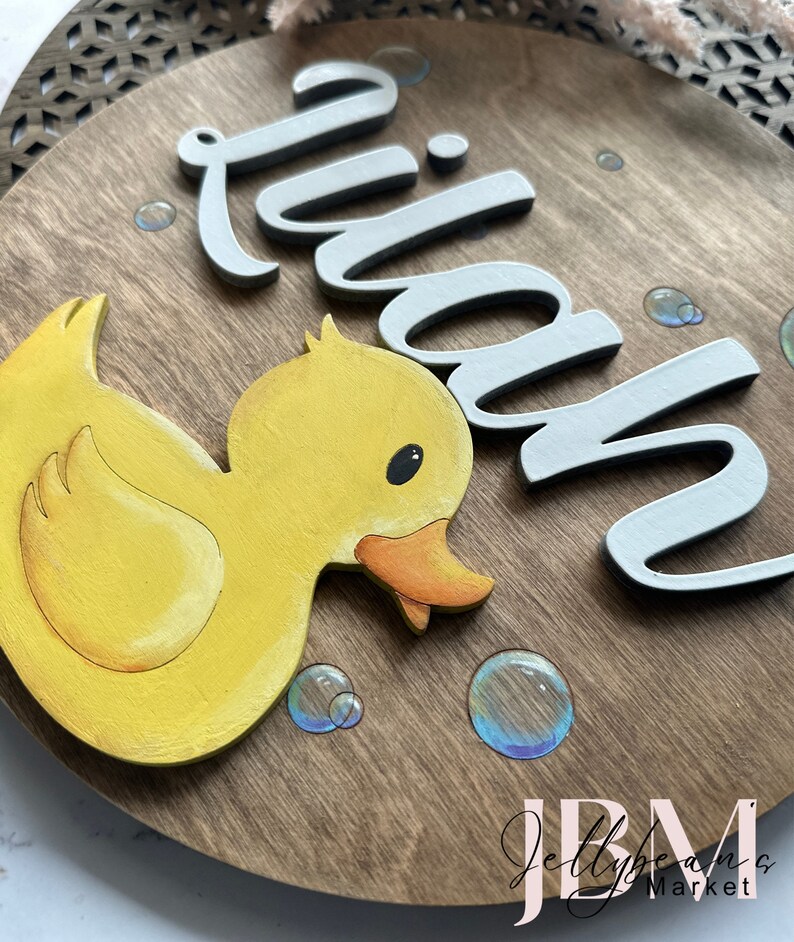 Handmade Rubber Ducky Nursery Sign, Unique Baby Shower Gift - Etsy