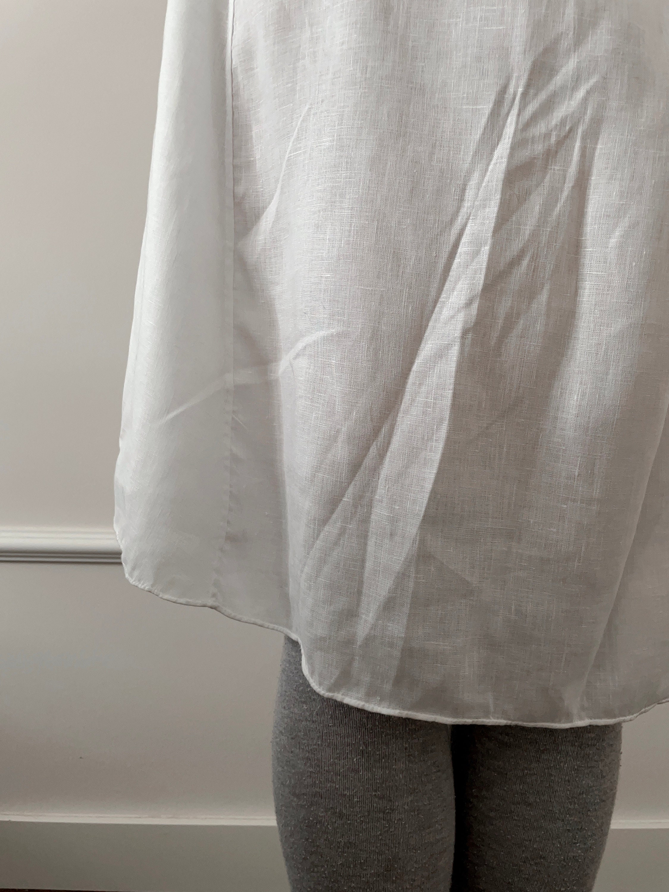 18th-century Linen Chemise/ Shift With Bespoke Embroidered Monogram ...