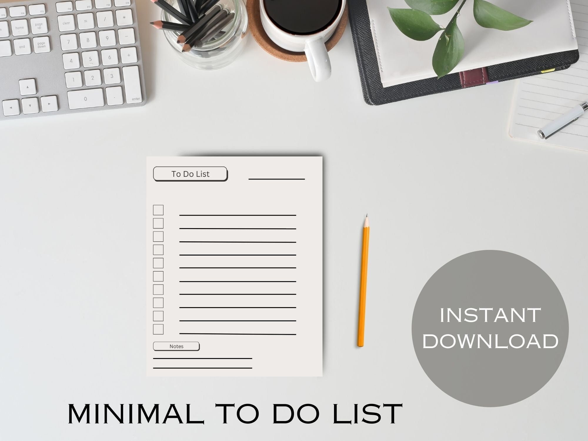 4 Minimal To-do Lists, Simple Checklists, Daily Lists, Chores ...