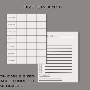 4 Minimal To-do Lists, Simple Checklists, Daily Lists, Chores ...