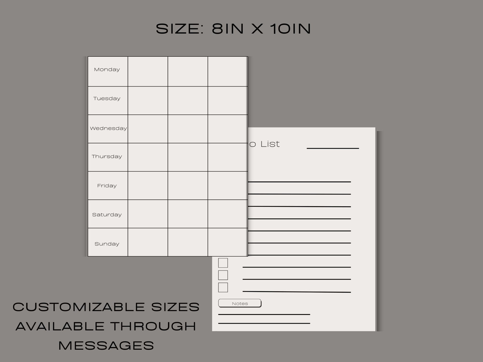 4 Minimal To-do Lists, Simple Checklists, Daily Lists, Chores ...