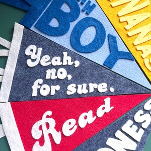 Handmade Felt Mini Pennants With Popular Sayings - Etsy