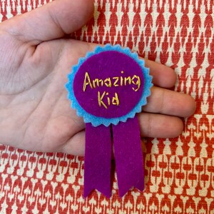 Amazing Kid Felt Badge - Etsy