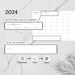 Minimalist Calendar 2024 Digital PDF Printable A3 A4 Unlined & Spacious ...