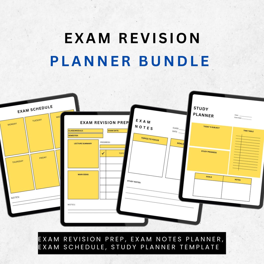 Study Planner 2025, Study Planner Bundle, Student Planner, Printable ...