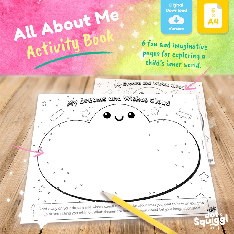 All About Me Activity Book - Great for New Terms and Introductions - A ...