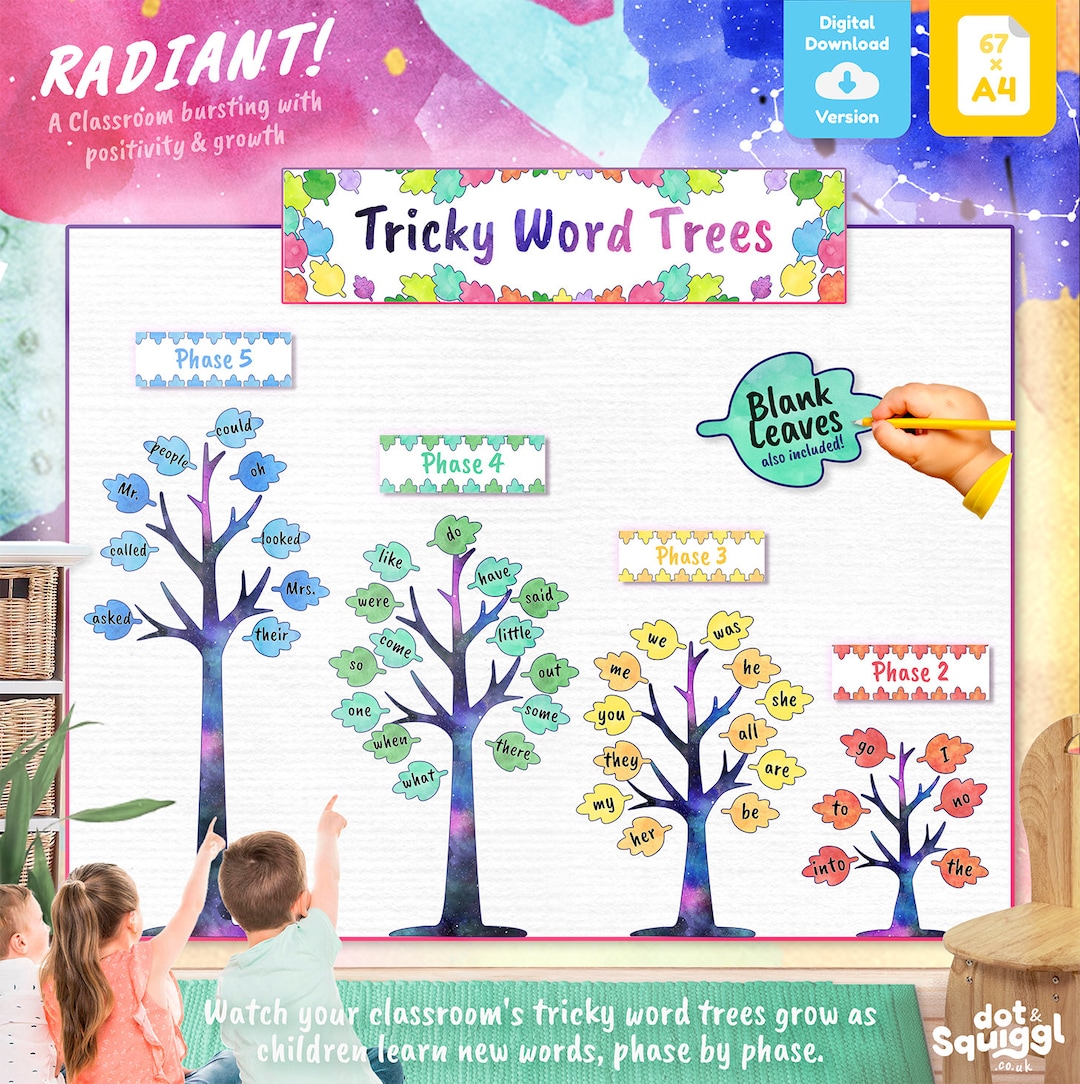 Our Magic Tricky Words Trees - Boost Literacy Skills With a Fun and Interactive Display That ...