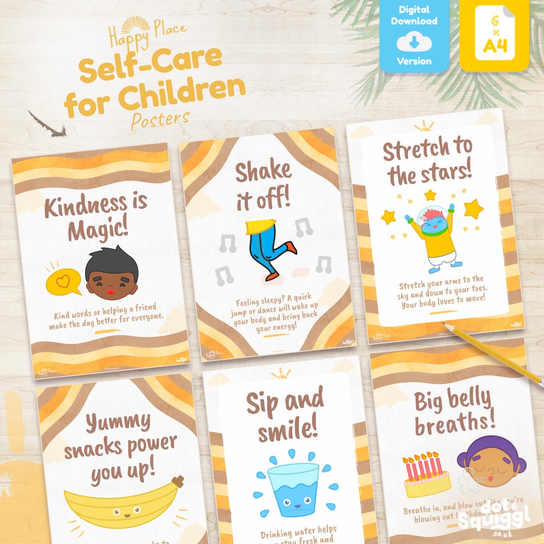 Practical Self-care for Posters Children - Classroom Poster Pack - Let ...