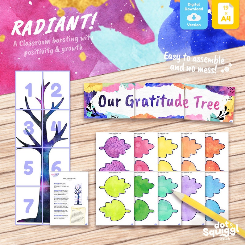 Our Magic Gratitude Tree - Classroom Display - Growing Thankfulness ...